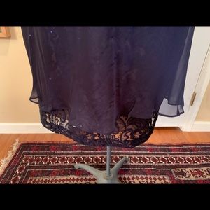 SLNY | Dresses | Navy Blue Cocktail Dress By Slny Size 6w | Poshmark